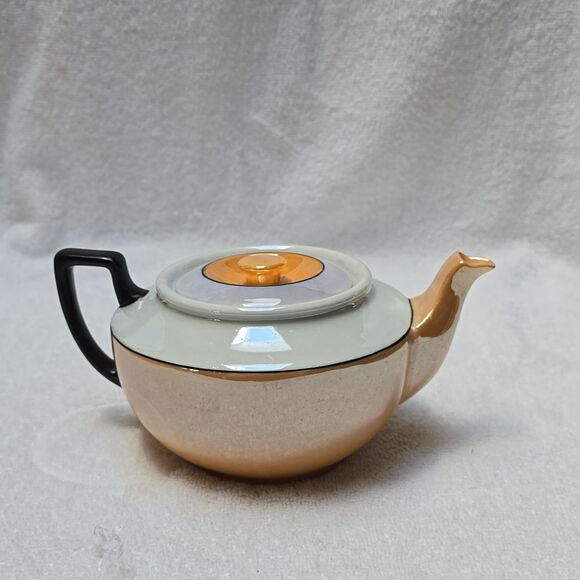 Kitchen | Lusterware Teapot With Black Handle And Recess Lid 33 | Poshmark